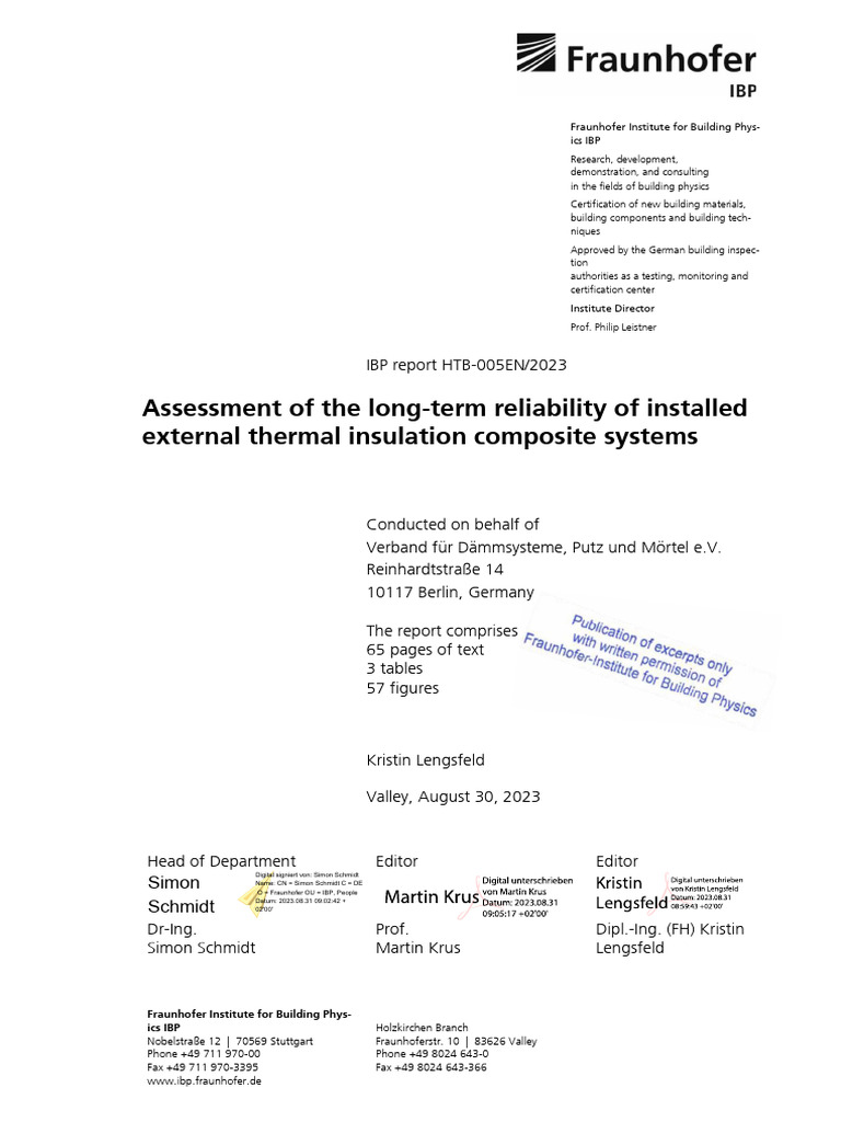 De Durability ETICS-Inspection Fraunhofer-IBP Complete-Study HTB-005EN ...
