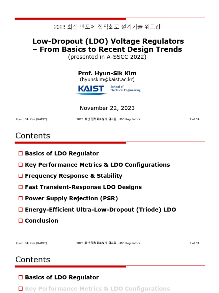 LDO Voltage Regulators: Design Insights | PDF | Electronics ...
