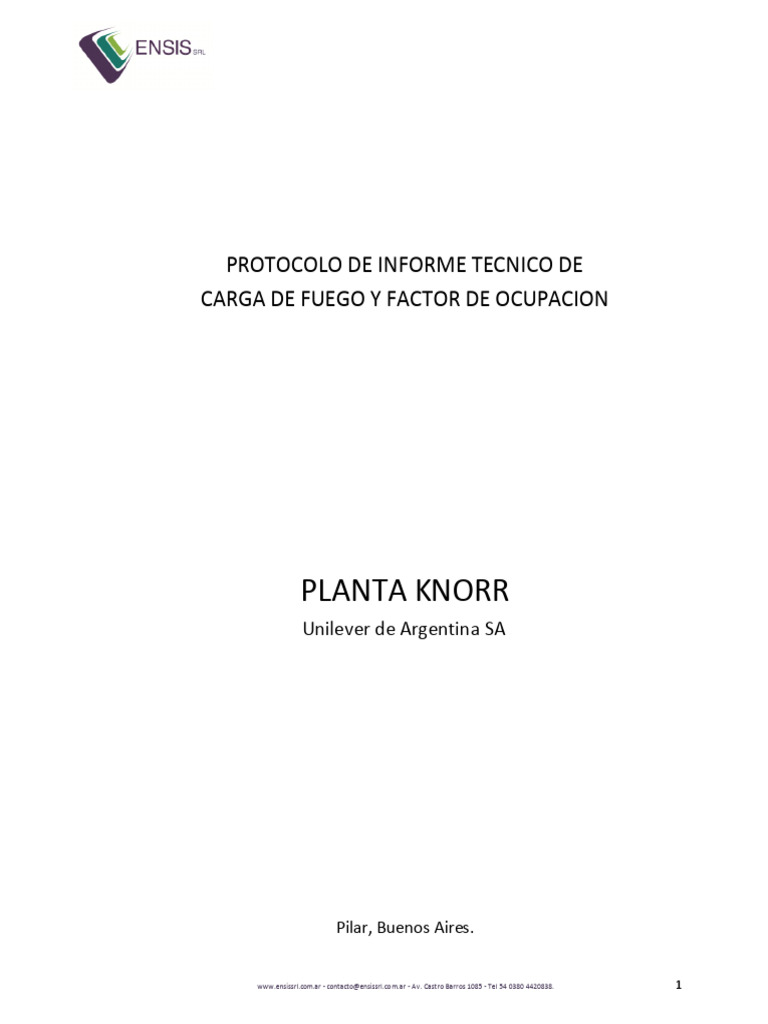 Protocolo Carga de Fuego Planta Knorr | PDF