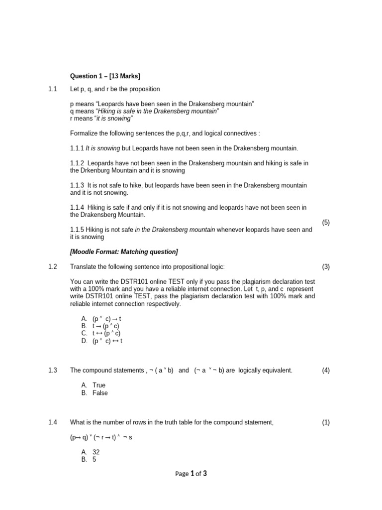 Revision 1_c5edfb1d7add28816f7a408e53458df1 | PDF | If And Only If | Logic
