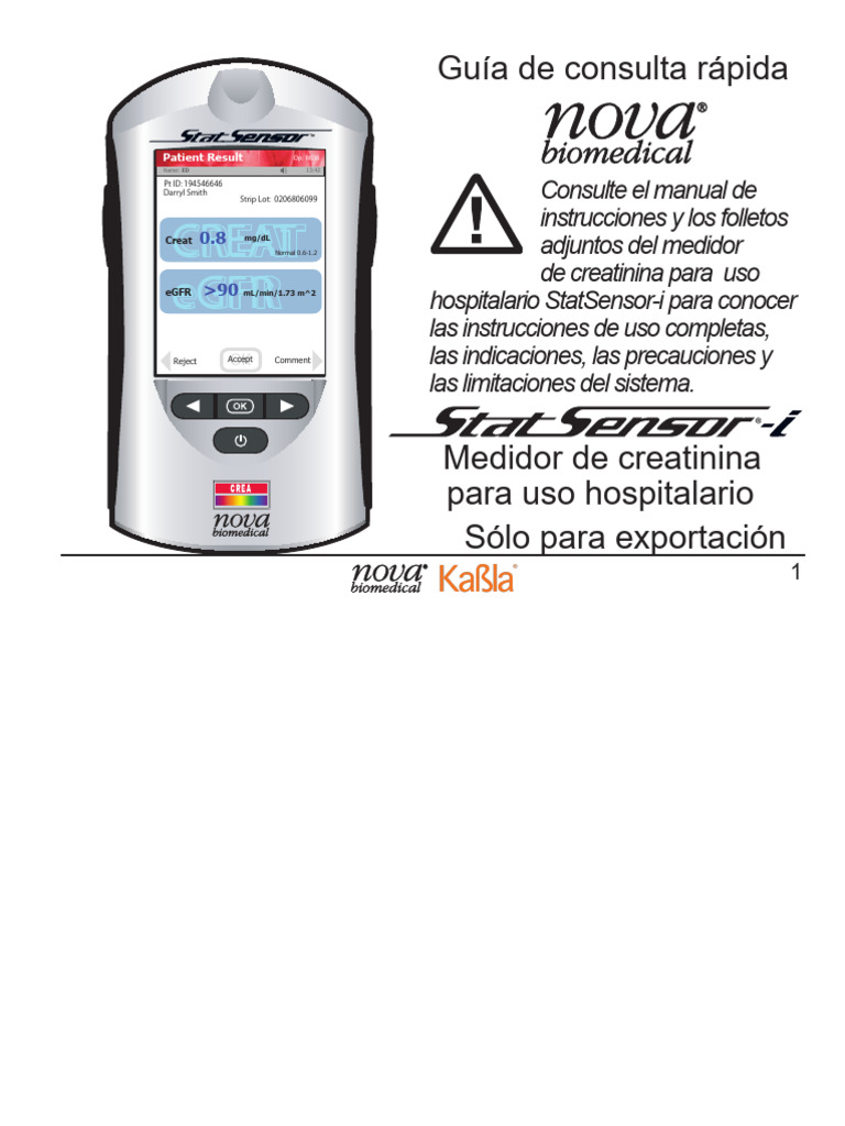 Guía Rápida StatSensor Crea | PDF