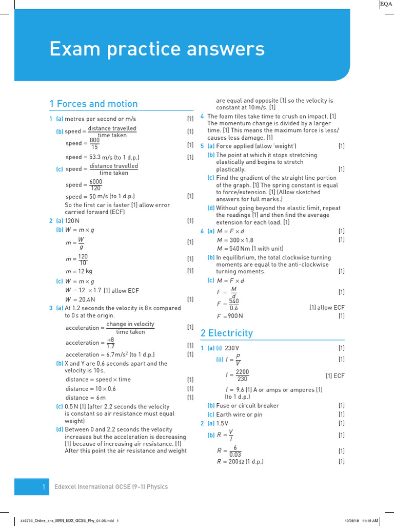 MRN Gcse Physics Answers | PDF | Atoms | Radiation