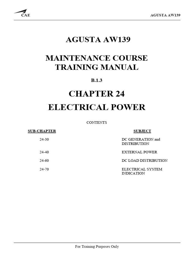 ATA 24: Electrical Power Overview | PDF | Direct Current | Electric ...