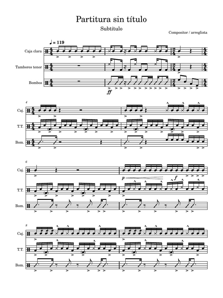 Partitura Sin Título | PDF