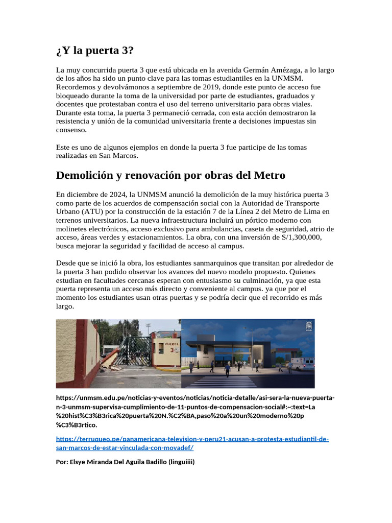 Finalizacion de La Puertita 3 Uwu Elsye Miranda Del Aguila Badillo | PDF