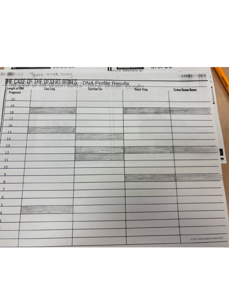 The Case of The Desert Bones Answer Key | PDF