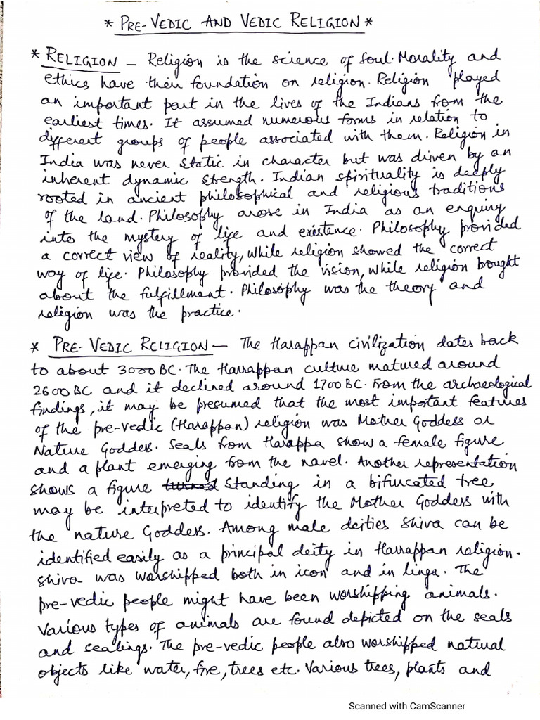 Lecture 10 - Pre Vedic & Vedic Religion | PDF