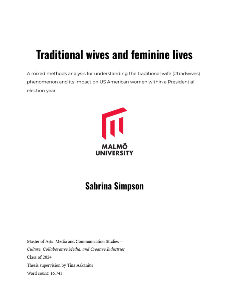 FULLTEXT02 | PDF | Feminism | Gender Studies