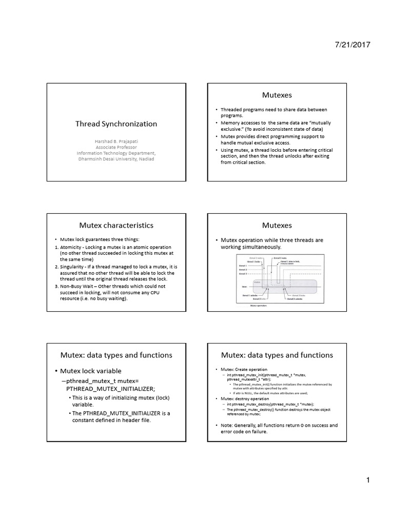 Mutex and Condition Variables in C | PDF | Thread (Computing) | Pointer (Computer Programming)