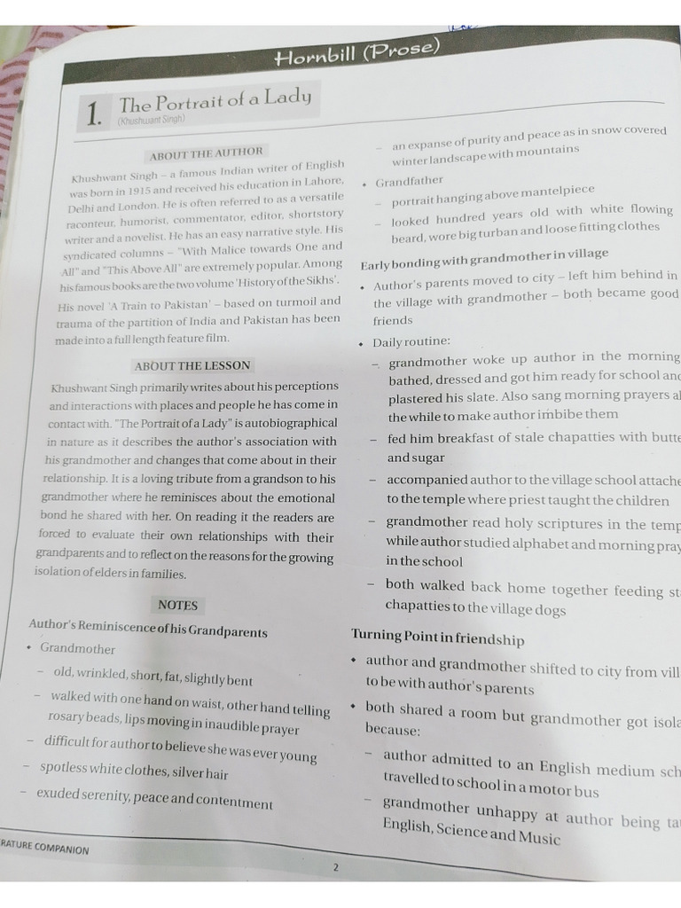 English Chapter 1 of Class 11 | PDF