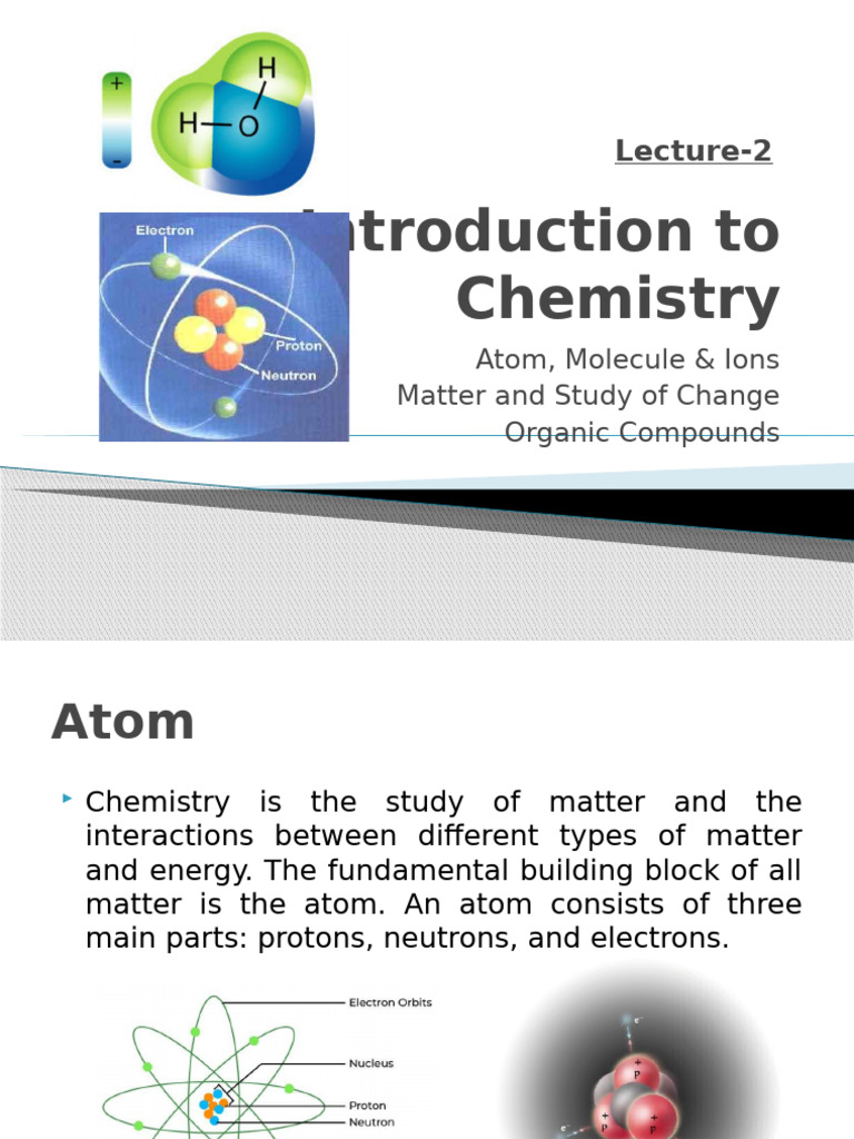 Atom, Matter & Organic - Feb 2025 | PDF | Ion | Atoms