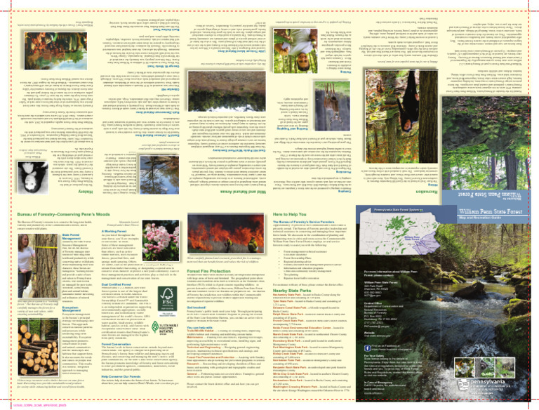D17 William Penn State Forest Recreation Guide | PDF | Forest ...