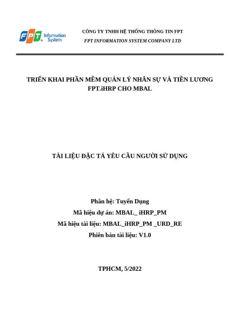 Mbal Ihrp PM Urd Re Final | PDF