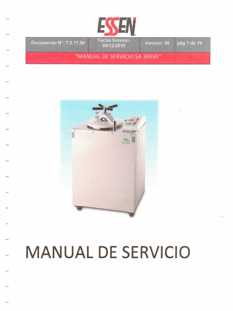 Manual Autoclave Automática | PDF