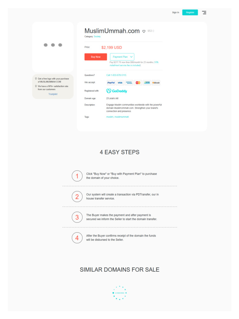 Screencapture Perfectdomain Domain Muslimummah Com 2025 05 02 22 - 00 ...