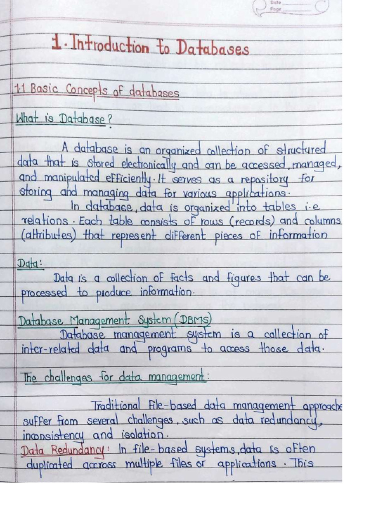 DBMS Notes Extra | PDF