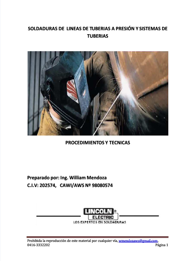 PDF Soldaduras de Lineas de Tuberias A Presion y Sistemas de Tuberias PDF - Compress | PDF ...