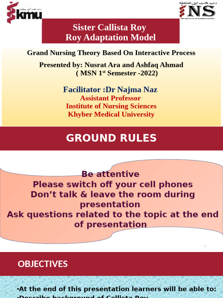 3.15-Sister Calista Roy | PDF | Behavior | Adaptation