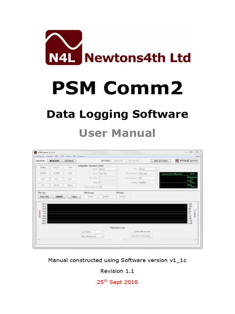 PSMComm2 Data Logging Software Manual | PDF | Microsoft Excel | Comma ...
