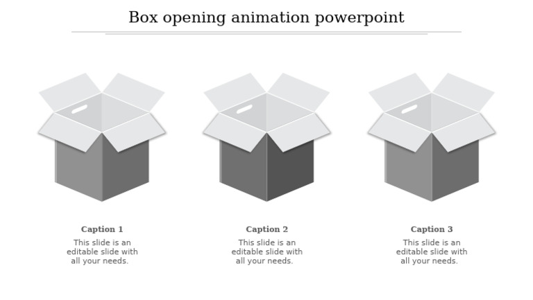 Box Opening Animation Slide | PDF