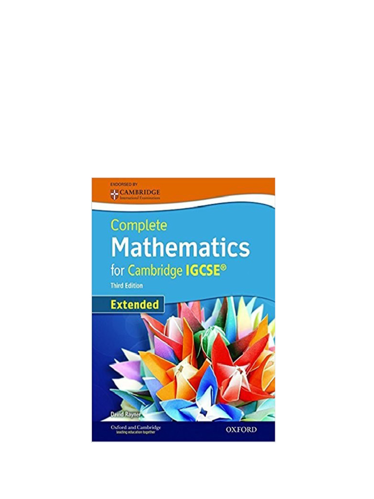 (Ebook PDF) Complete Mathematics For Cambridge IGCSE (Extended) 3rd Download | PDF | Numbers | Area