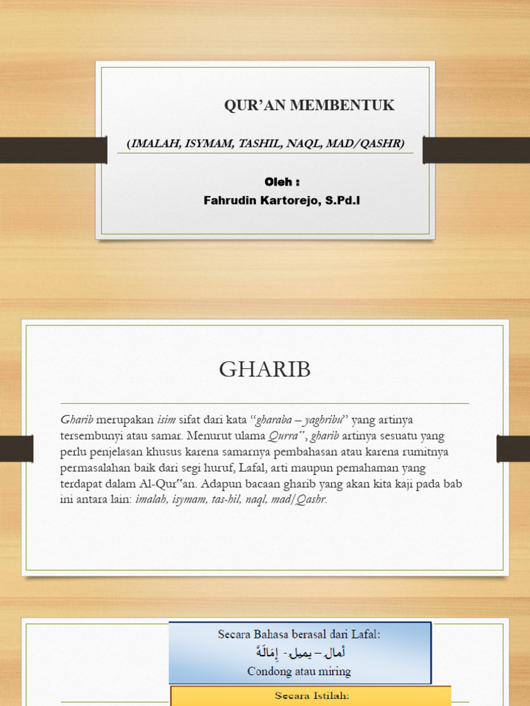 Bacaan Gharib dalam Al-Qur'an | PDF