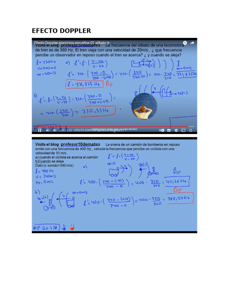 EFECTO DOPPLER | PDF