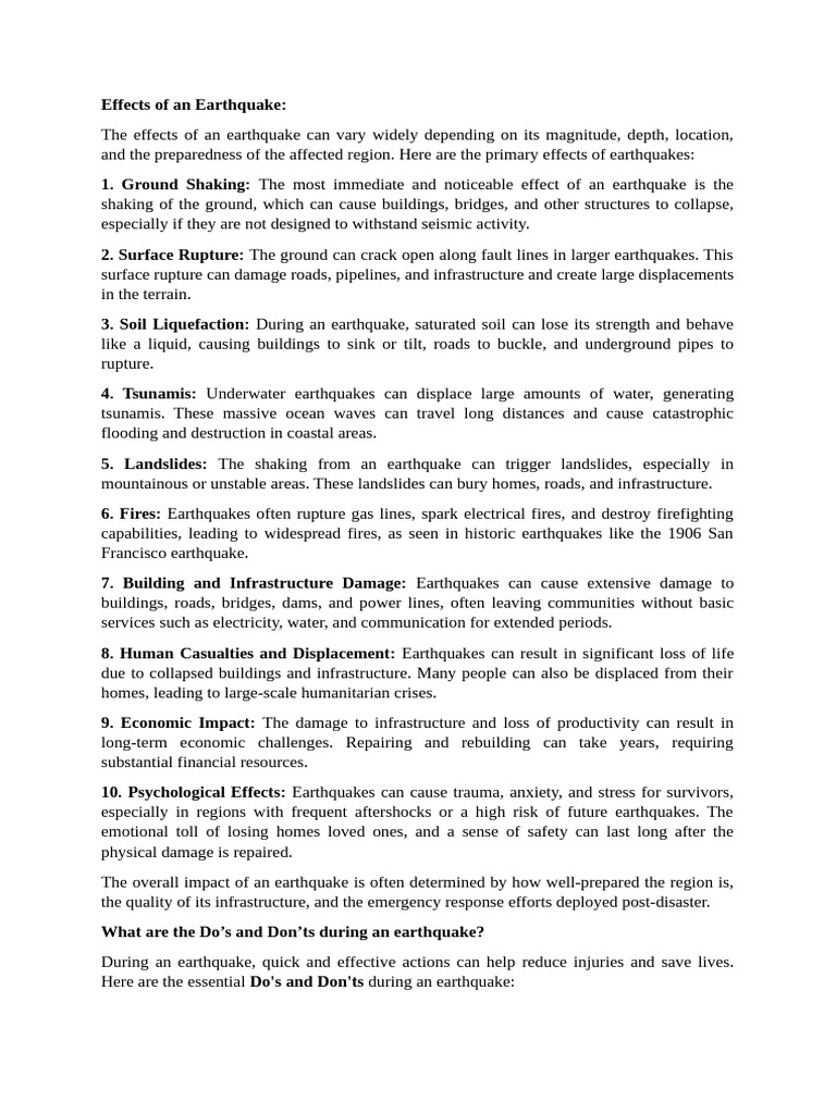 Earthquake - Remaining Note | PDF | Earthquakes | Earthquake Engineering