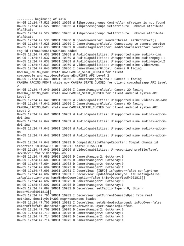 Log Cat 1743830687480 | PDF | Computing | Software