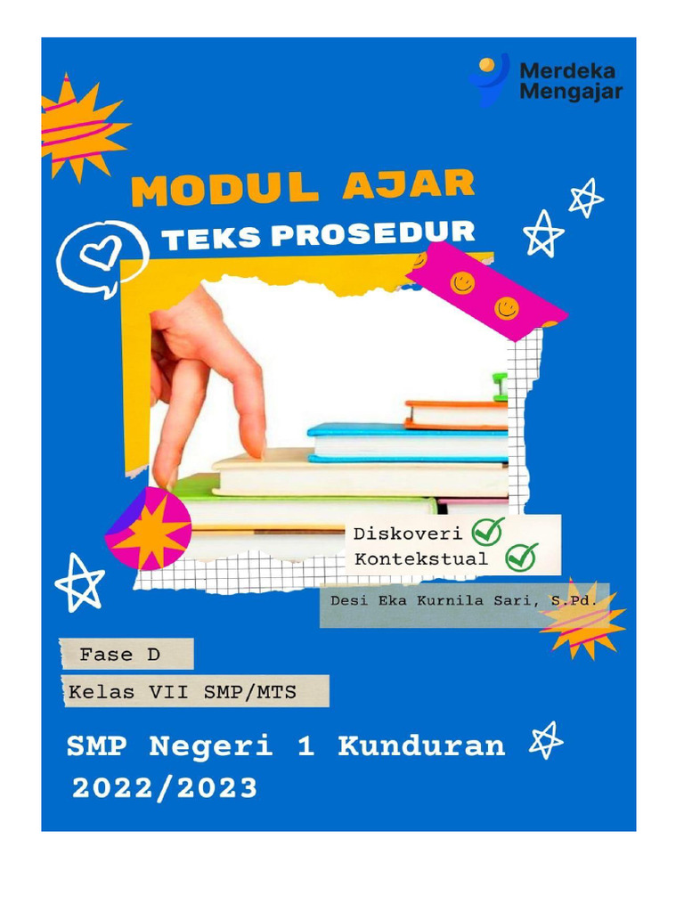 Modul Ajar Bahasa Indonesia Kelas VII SMT 1 - Kartini Eka Putri, S.PD | PDF