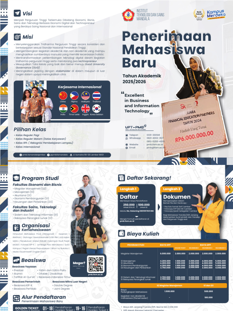 Pendaftaran Mahasiswa Baru Mandala 2025 | PDF