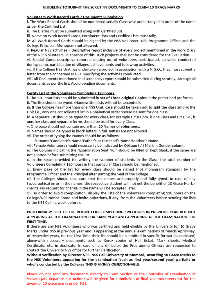 120 Hrs - Submission Guideline | PDF