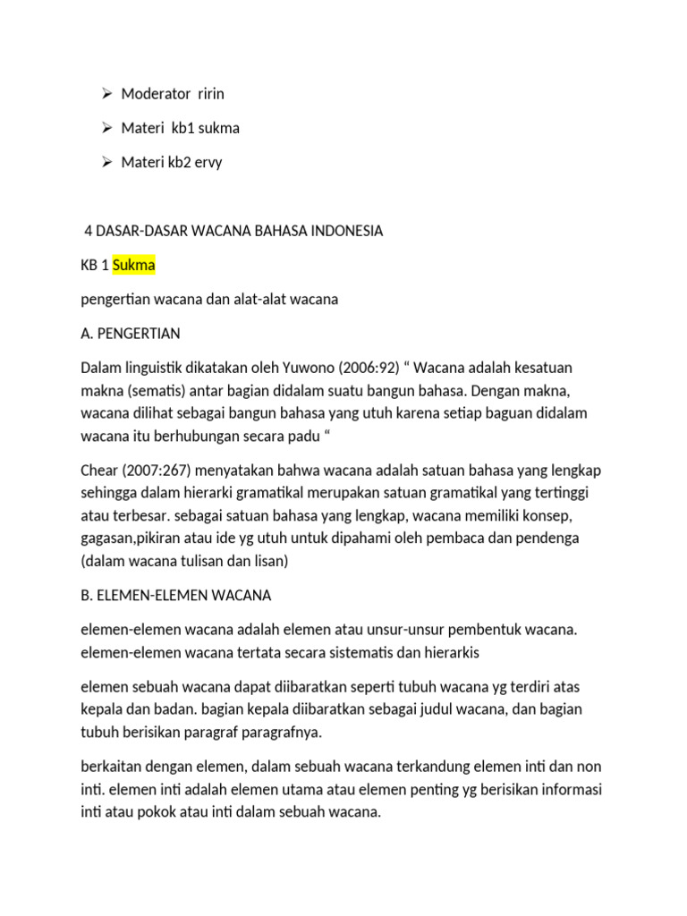 Rangkuman Modul 4 Bahasa | PDF