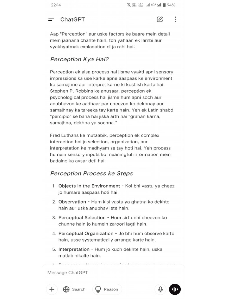 Chapter 3 OB Question 5 Perception | PDF