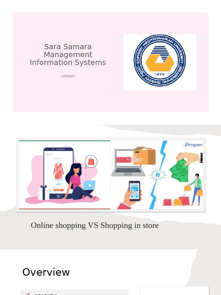 Online & In-Store Shopping Sara Samara 1 | PDF