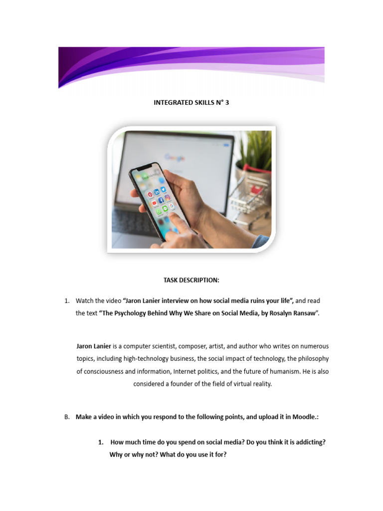 Integrated Skills 3 - Task Description L2 | PDF