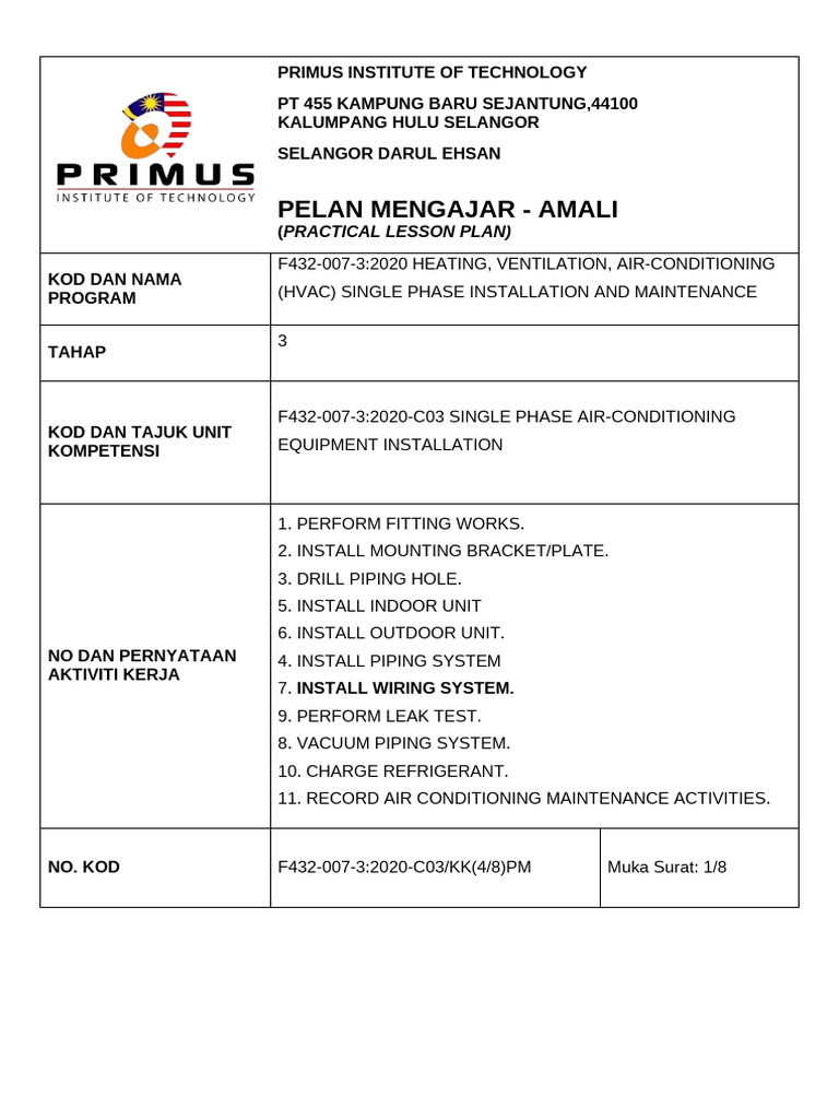 Pma7 Pasang Pendawaian Elektrik | PDF