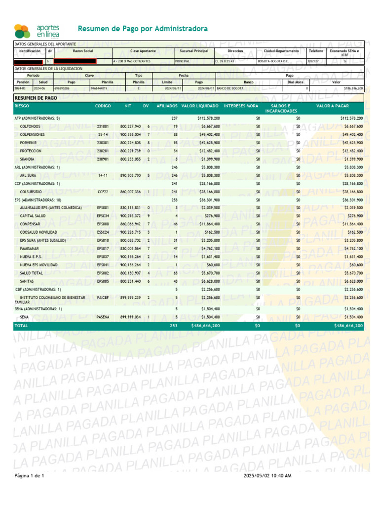 SS 2405 | PDF | Servicios financieros | Pensión