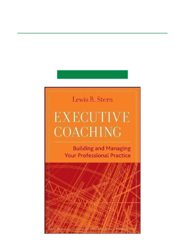 Executive Coaching Building and Managing Your Professional Practice ...