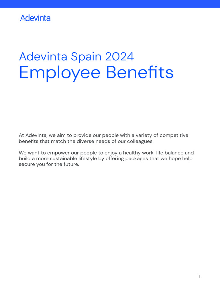 Adevinta Spain Benefits Summary | PDF | Sick Leave | Parental Leave