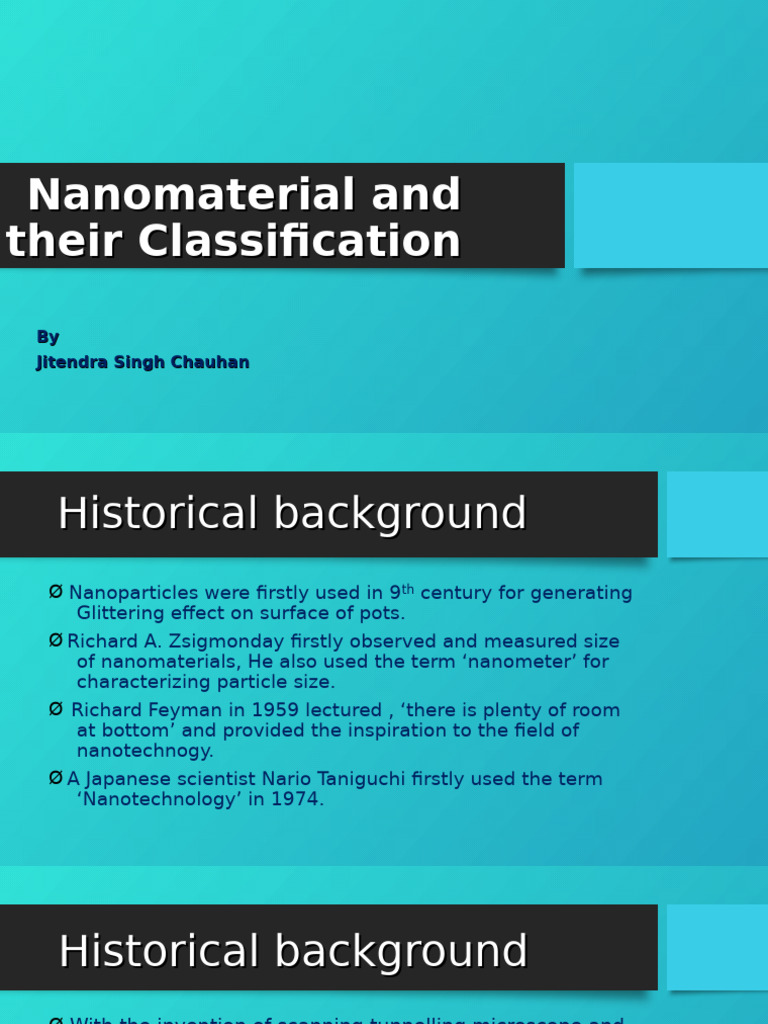 Nanomaterial and their Classification | PDF | Nanotechnology ...
