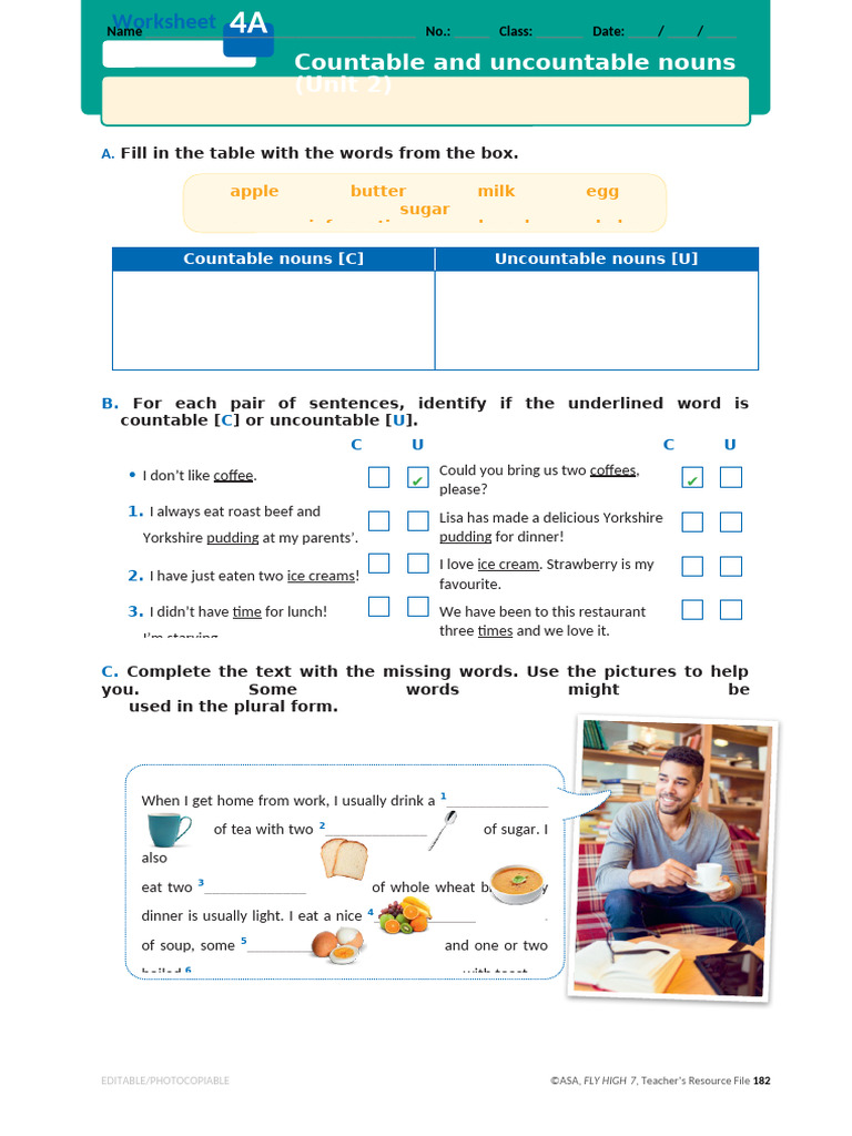Grammar Worksheet 4A | PDF