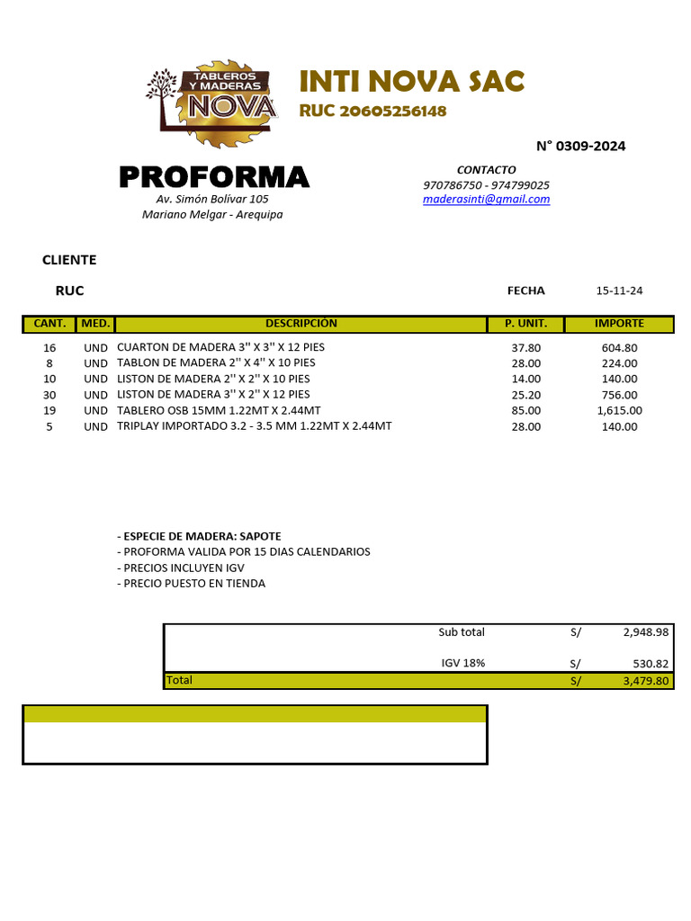 Prof Nova 00309-2024 | PDF