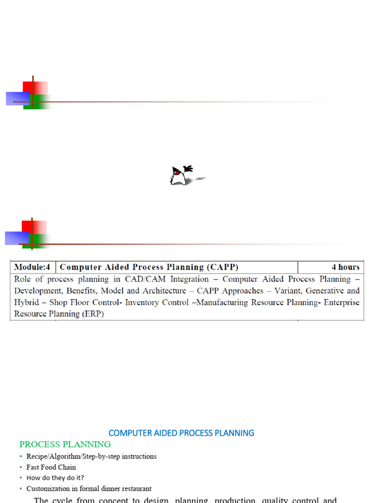 COMPUTER AIDED PROCESS PLANNING Mod 4 - Students | PDF | Enterprise ...