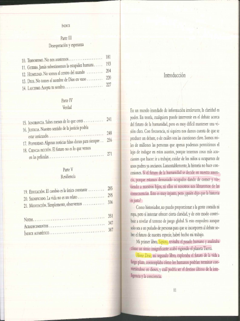 21 Lecciones para El Siglo XXI 2 | PDF