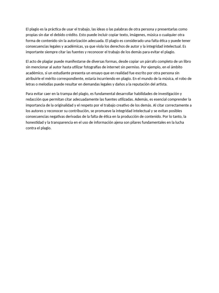 Qué es el plagio y cómo evitarlo | PDF