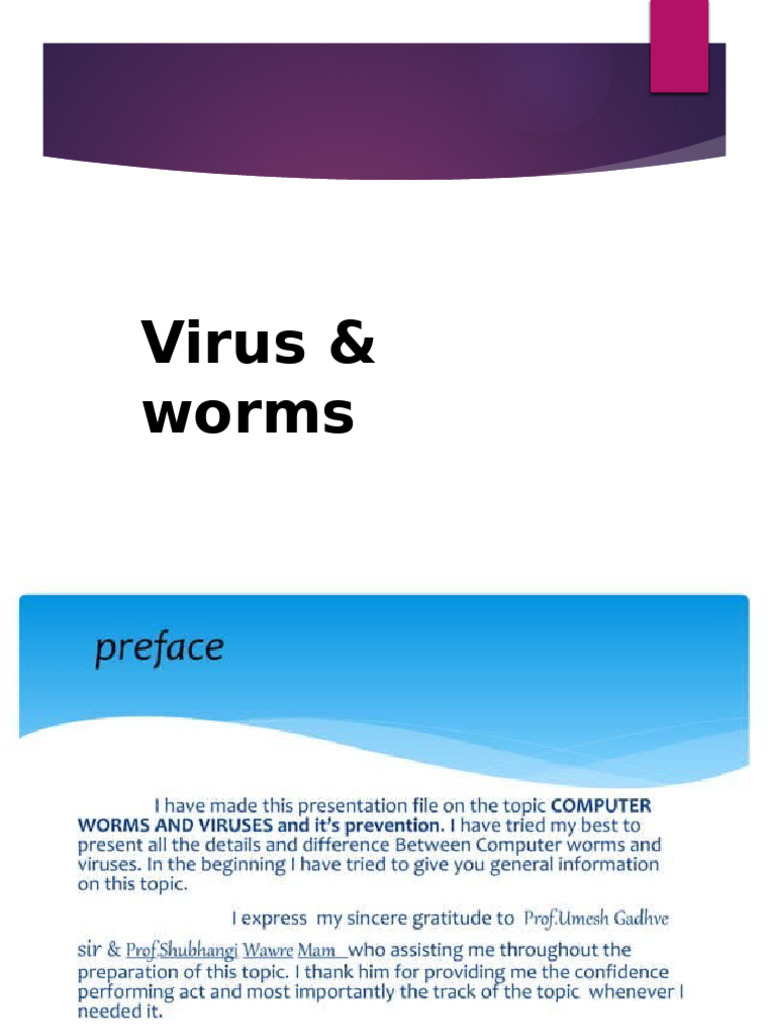 Virus & Worms | PDF