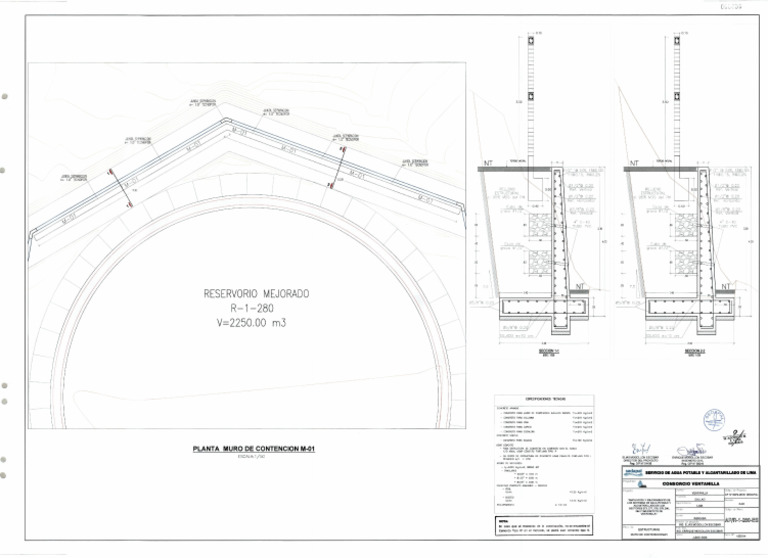 Plano muro contencion (1) | PDF
