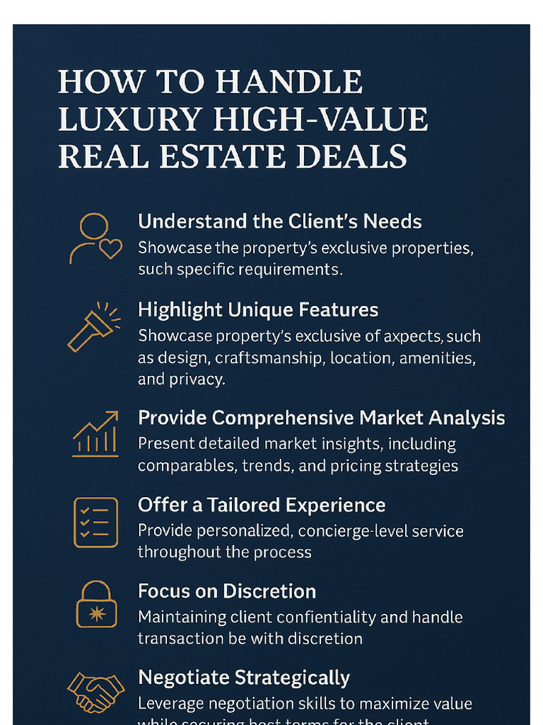How To Handle Luxury Real Estate Deals | PDF