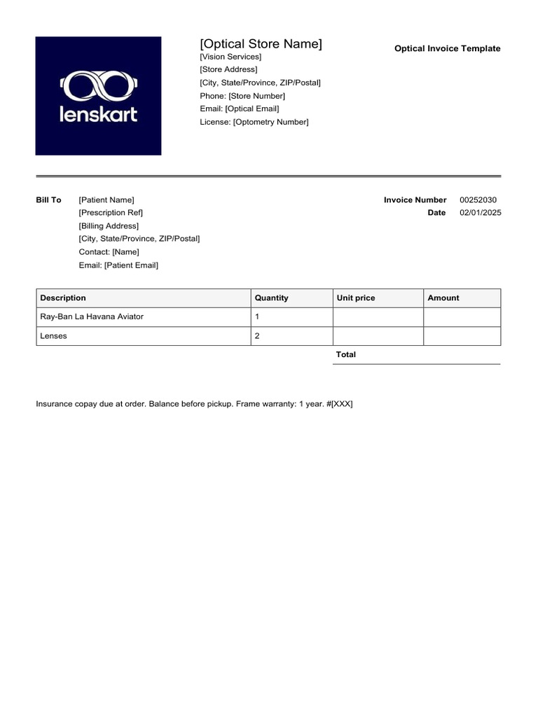 Invoice 00252030 | PDF